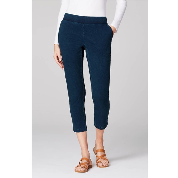J. Jill | Pants & Jumpsuits | J Jill Pure Jill Indigo Knit Cropped ...